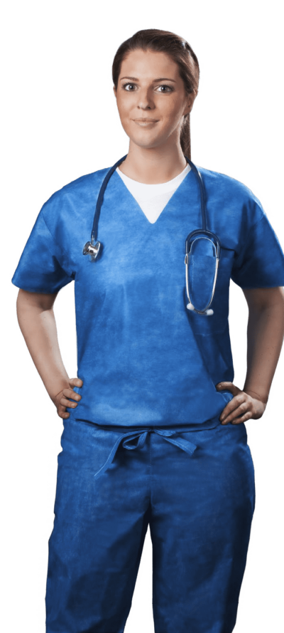 SMS330 Series Multilayer Spunbond Disposable Scrub Pants With ...