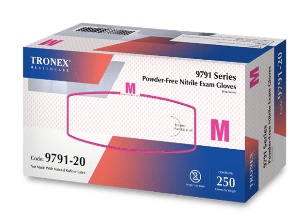 9791 Series Nitrile Powder-Free, Fingertip-Textured Exam Gloves ...
